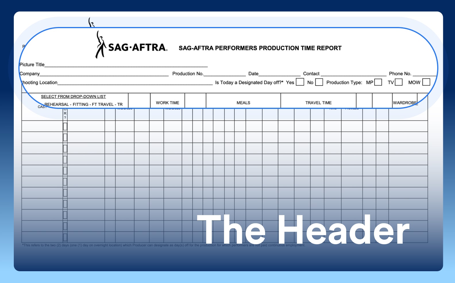 How to Fill Out the SAG Exhibit G Form | Wrapbook